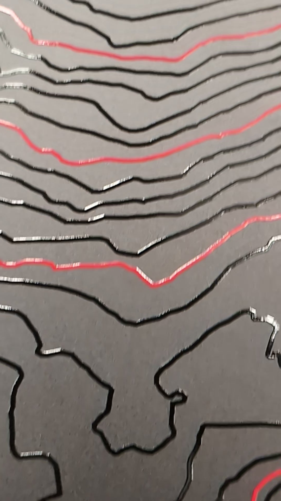 Printed Topographic Tailgate Decal-Rubicon Red Line Rubicon Blackout t ...