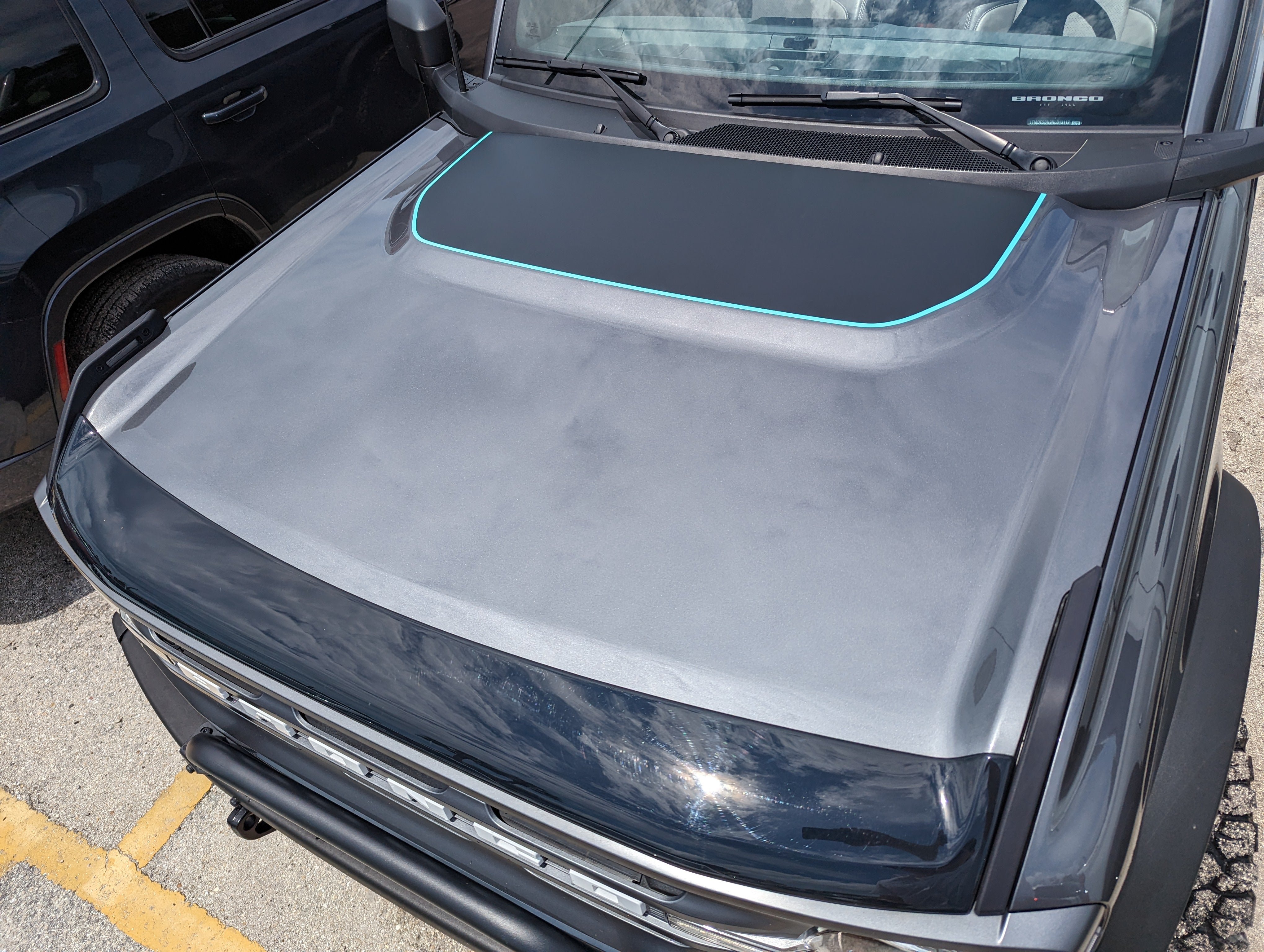 Bronco Color Line Blackout Hood Decal 2-Layer Decal – L&B Designworks